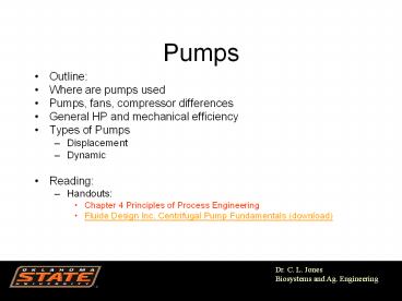 PPT – Pumps PowerPoint presentation | free to view - id: 3d8ede-OGFiN