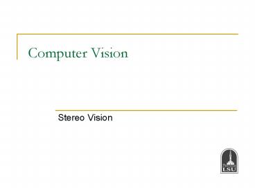 PPT – Computer Vision PowerPoint presentation | free to download - id ...