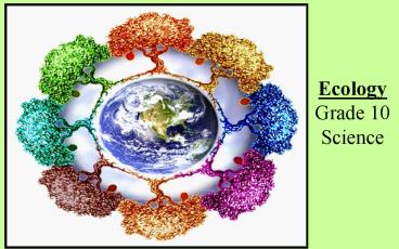 Ecology Grade 10 Science 2.6 The Nitrogen Cycle pg 66 Life presentation ...