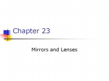 Mirrors and Lenses presentation | free to download