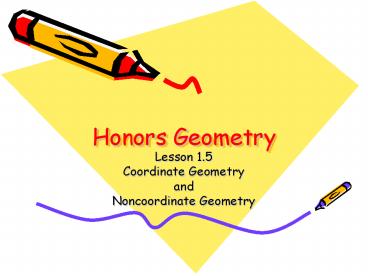 PPT – Honors Geometry PowerPoint presentation | free to view - id ...