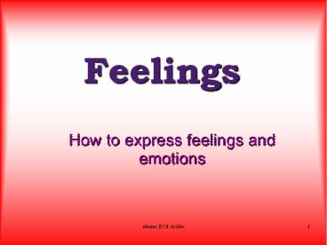 Feelings presentation | free to download