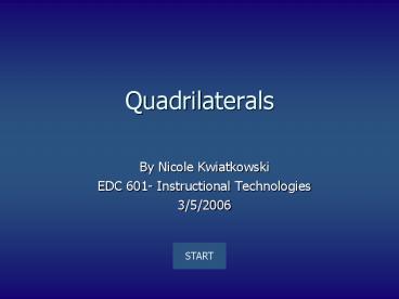 Quadrilaterals presentation | free to view