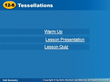 Tessellations presentation | free to download