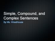 PPT – Simple, Compound, Complex and Compound-Complex Sentences ...
