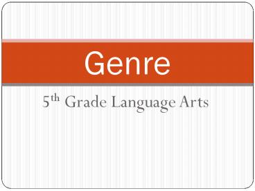 5th Grade Language Arts presentation | free to view