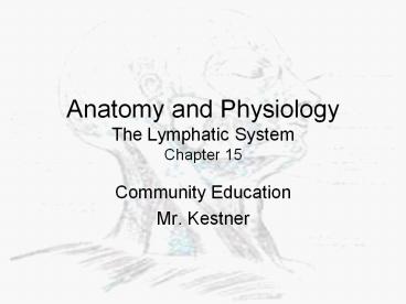 Anatomy and Physiology The Lymphatic System Chapter 15 presentation ...