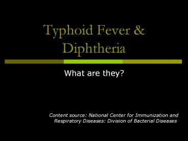 PPT – Typhoid Fever PowerPoint presentation | free to view - id: 3e1e46 ...