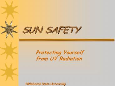 SUN SAFETY presentation | free to view