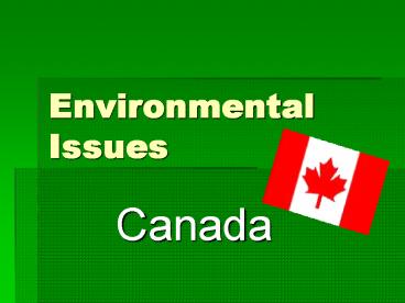 PPT – Environmental Issues PowerPoint presentation | free to download ...