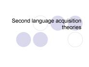 PPT – Second Language Acquisition (SLA) PowerPoint presentation | free ...