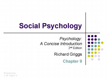 Social Psychology presentation | free to view