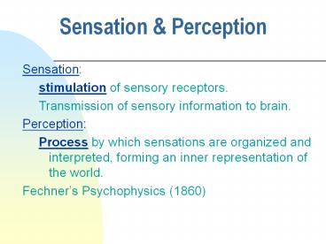 Sensation presentation | free to download