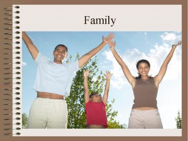 Family presentation | free to download
