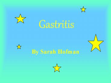 Gastritis presentation | free to download