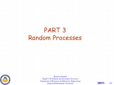 PART 3 Random Processes presentation | free to download