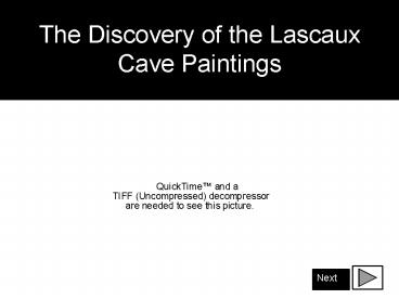 PPT – The Discovery of the Lascaux Cave Paintings PowerPoint ...