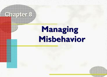 Managing Misbehavior presentation | free to view