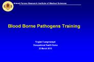 PPT – Blood Borne Pathogens Training PowerPoint presentation | free to ...