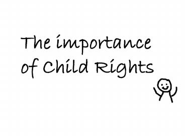 Importance of Child Rights presentation | free to download