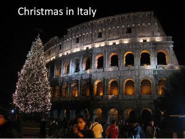 Christmas in Italy presentation | free to download