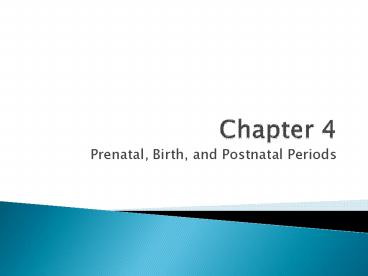 PPT – Prenatal, Birth, and Postnatal Periods PowerPoint presentation ...