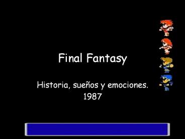 Final Fantasy presentation | free to download