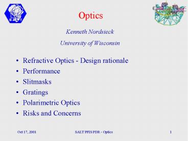 Optics presentation | free to download