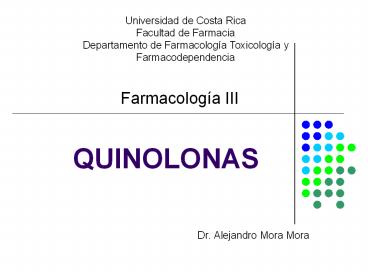 QUINOLONAS presentation | free to download