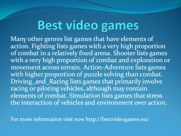 best video games presentation | free to download
