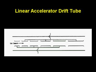 Linear Accelerator Drift Tube presentation | free to view