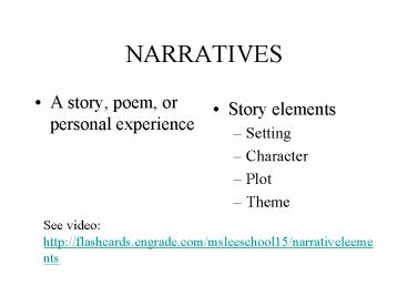 NARRATIVES presentation | free to download