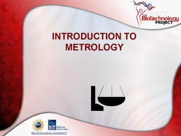 INTRODUCTION TO METROLOGY presentation | free to view