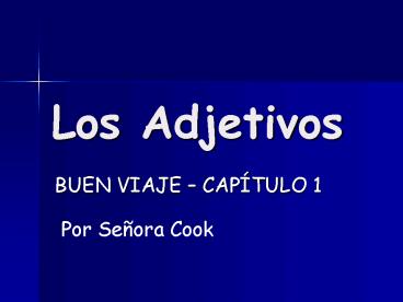 PPT – Los Adjetivos PowerPoint presentation | free to download - id ...