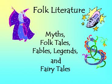 Folk Literature presentation | free to view