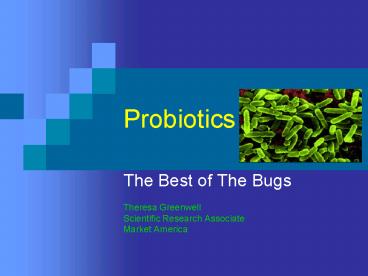 Probiotics presentation | free to view