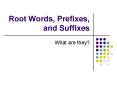 PPT – Prefixes and Suffixes PowerPoint presentation | free to view - id ...