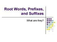 PPT – Prefixes and Suffixes PowerPoint presentation | free to view - id ...