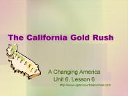 PPT – The Gold Rush PowerPoint presentation | free to view - id: 548df ...