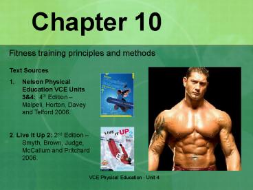 Fitness training principles and methods presentation | free to view