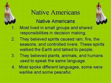 PPT – Native Americans PowerPoint presentation | free to download - id ...