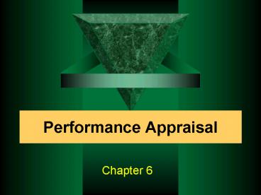 Performance Appraisal presentation | free to view