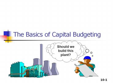 The Basics of Capital Budgeting presentation | free to download