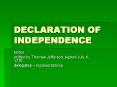 PPT – The Declaration of Independence PowerPoint presentation | free to ...