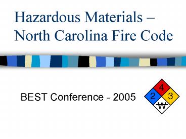 PPT – Hazardous Materials PowerPoint presentation | free to view - id ...