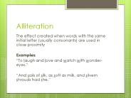 PPT – Alliteration PowerPoint presentation | free to view - id: 1c2a0e ...