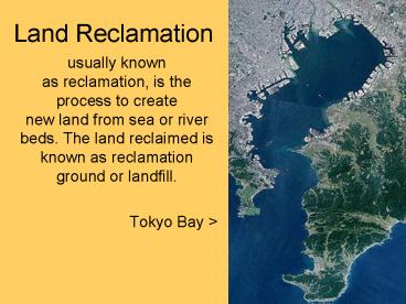 Land Reclamation presentation | free to view