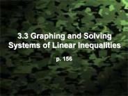 PPT – 3'3: Graphing and Solving Systems of Linear Inequalities ...