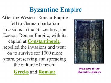 PPT – Byzantine Empire PowerPoint presentation | free to view - id ...