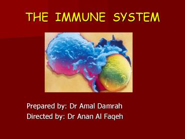 THE IMMUNE SYSTEM presentation | free to view